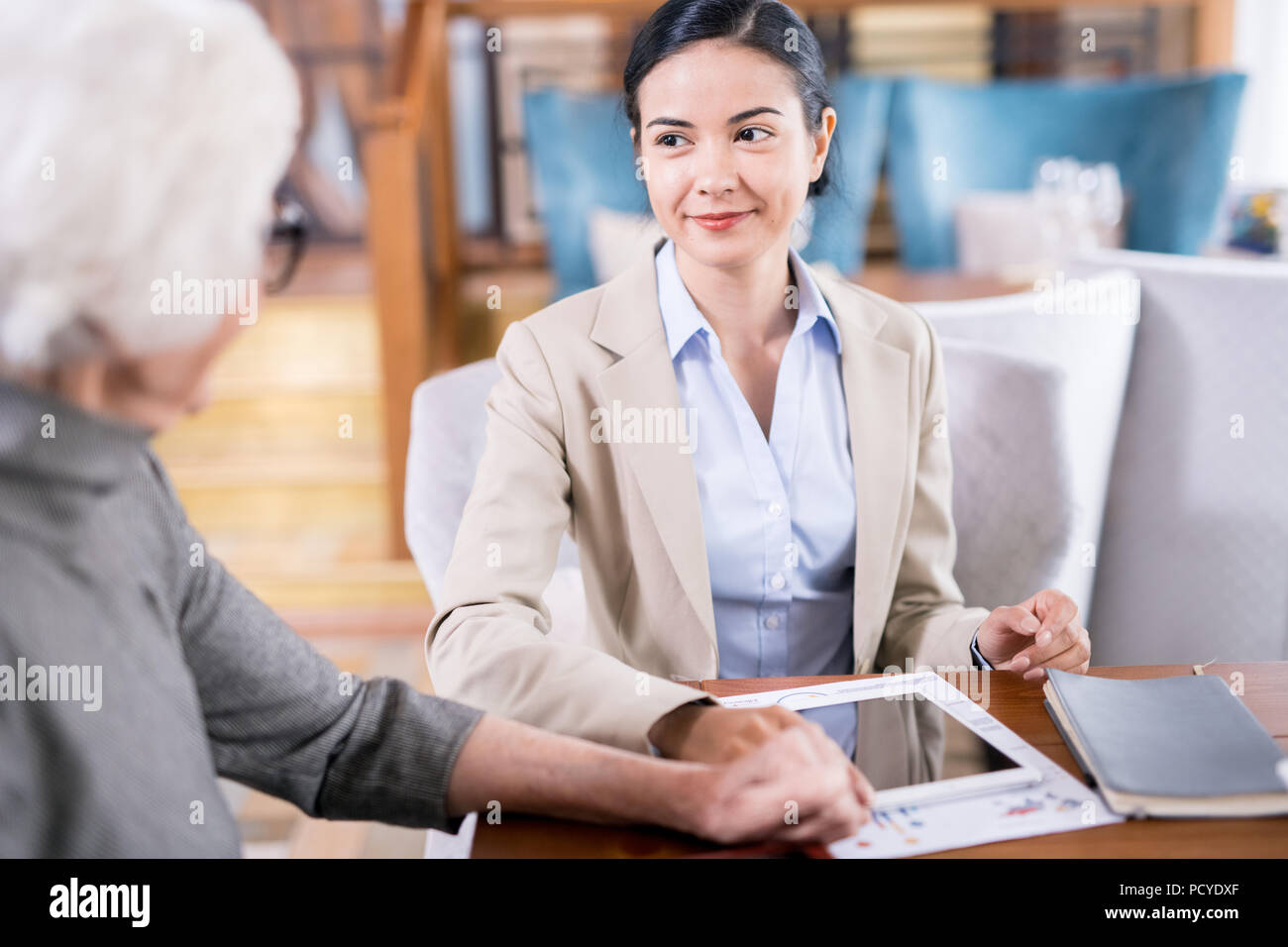 Insurance agent at work Stock Photo - Alamy