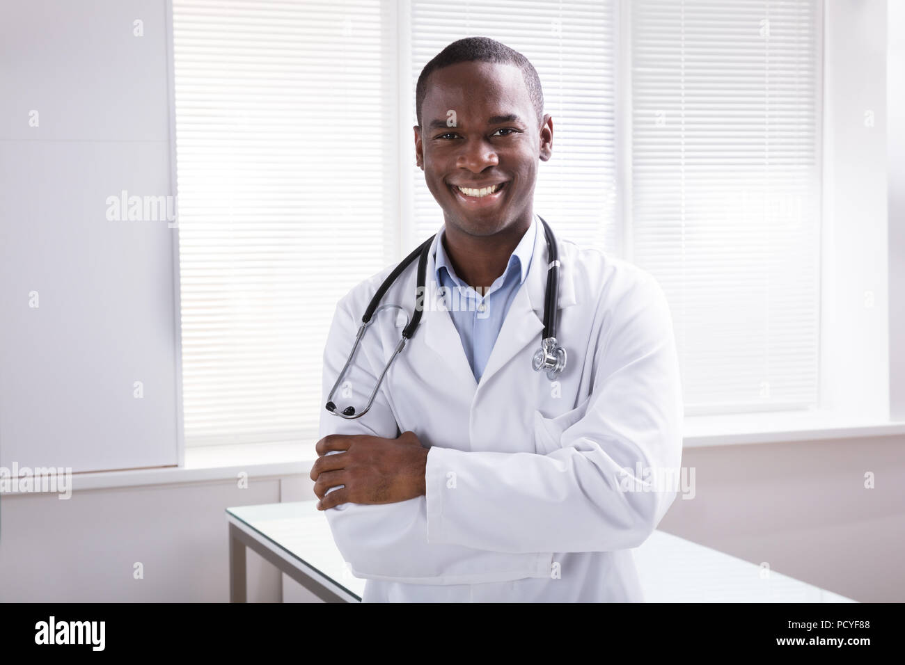 Doctor With Stethoscope Around Neck