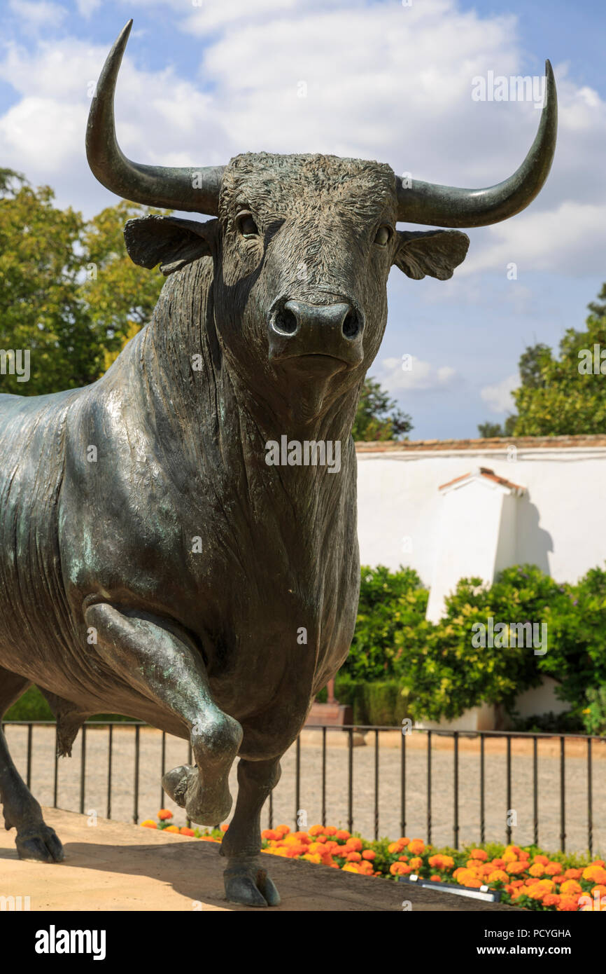 The Monumento al Toro (bull fighting monument) which stands outside the ...