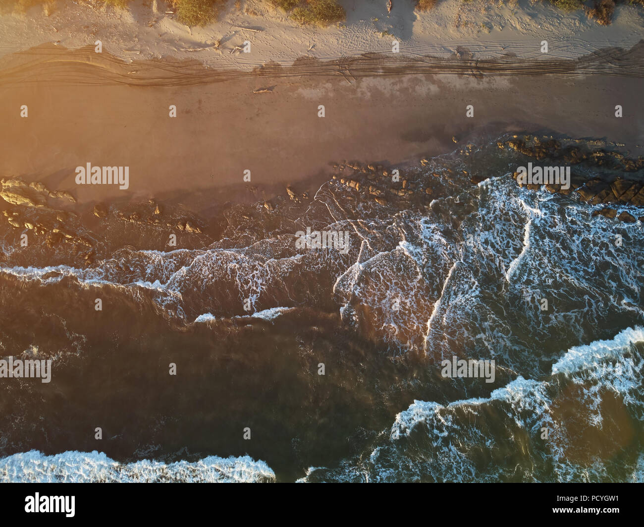 Top view tropical ocean sunset hi-res stock photography and images - Alamy