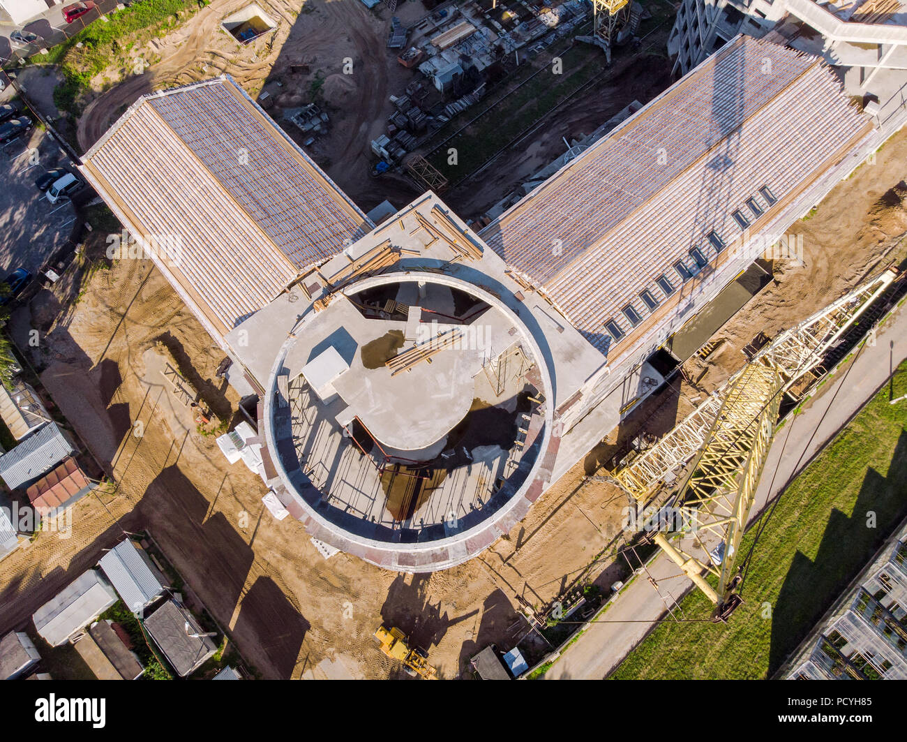Aerial commercial building hi-res stock photography and images - Alamy