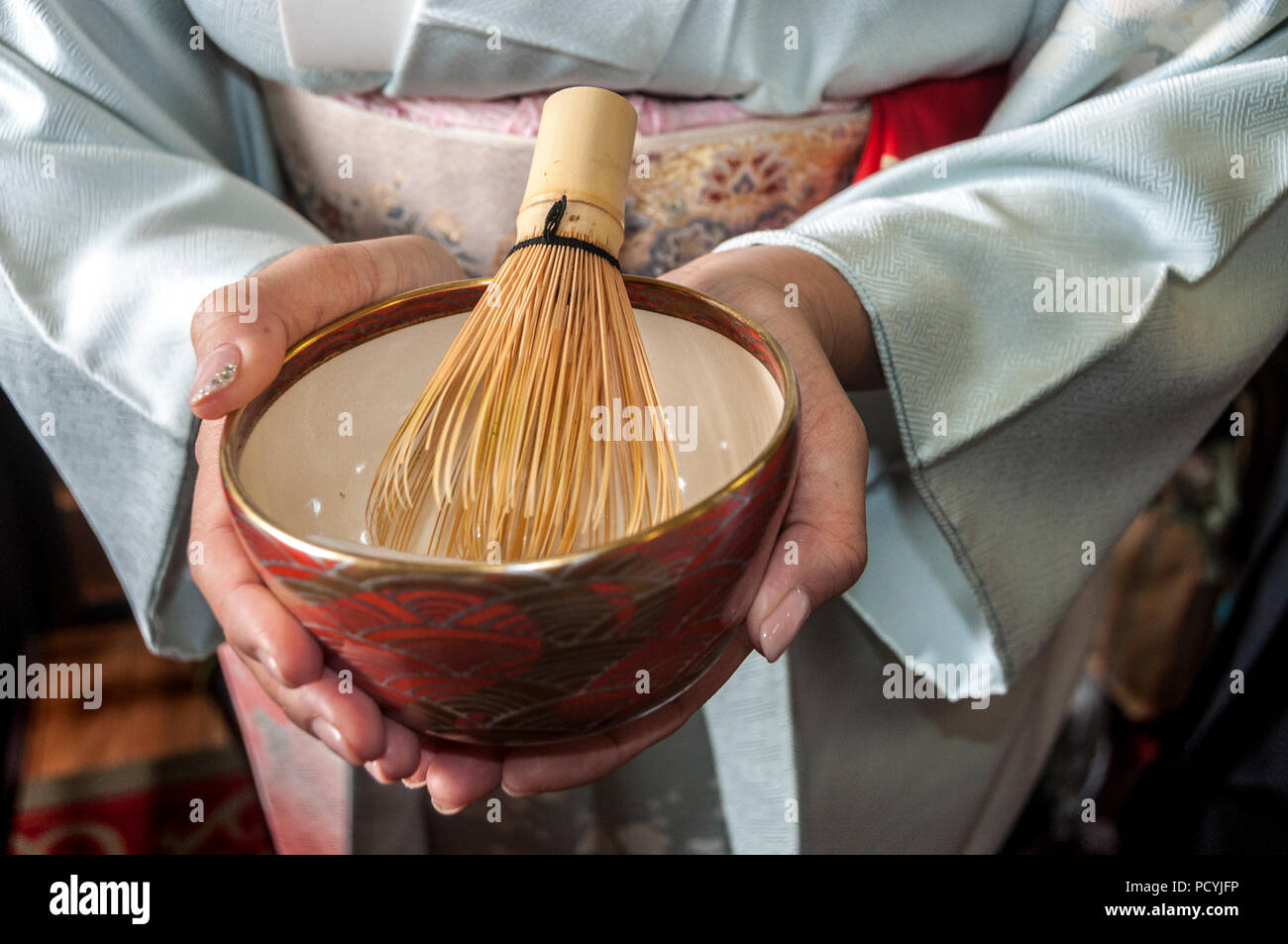 Traditional Japanese tea ceremony Stock Photo - Alamy