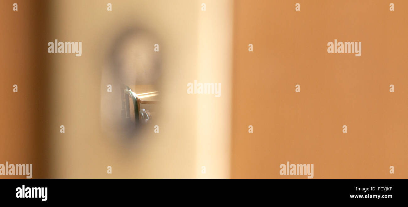 the look of the school desk through the opening of the door lock Stock ...