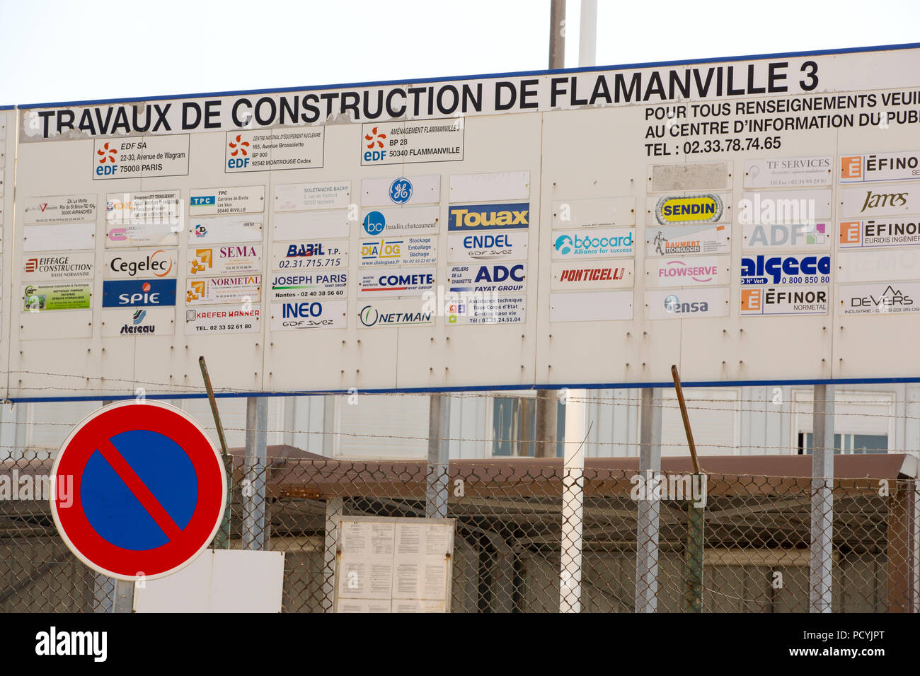 Construction of the Flamanville 3 nuclear power station in Normandy ...