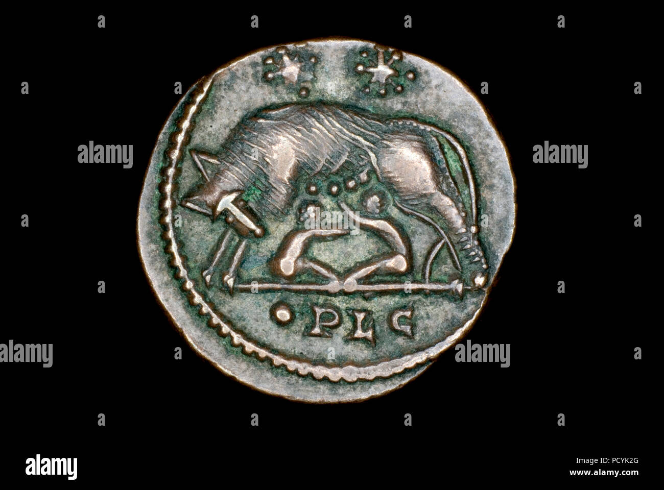 Romulus and remus coin hi-res stock photography and images - Alamy