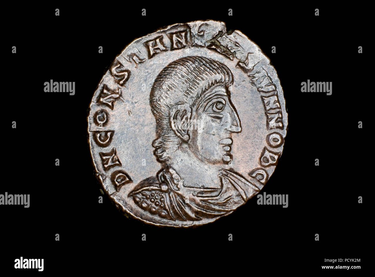 Roman coin of Constantius Gallus Stock Photo - Alamy