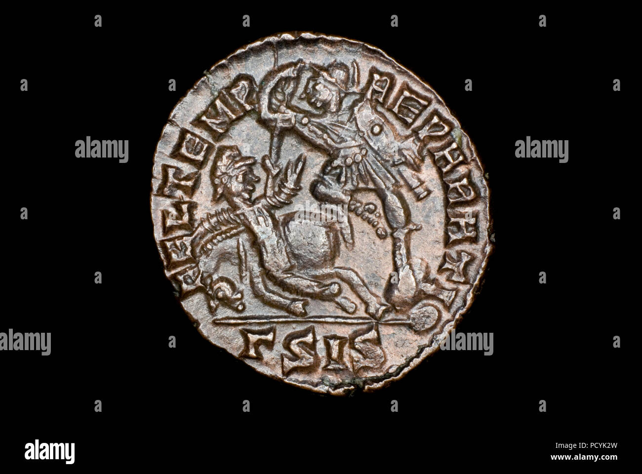 Roman Coin of Julian II the Apostate Stock Photo - Alamy