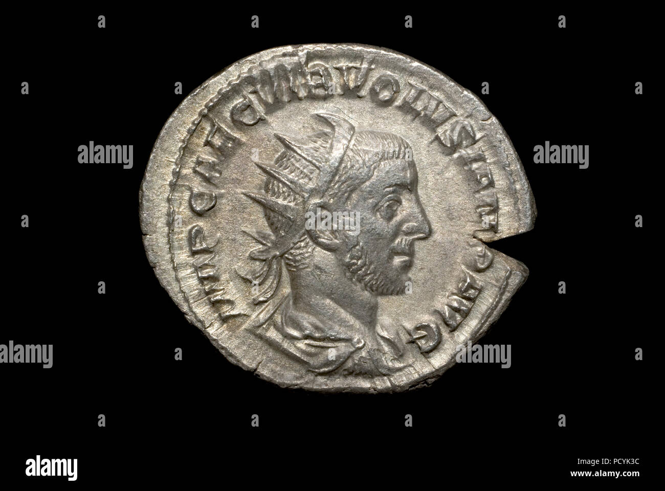 Roman Coin of the Emperor Volusian Stock Photo - Alamy