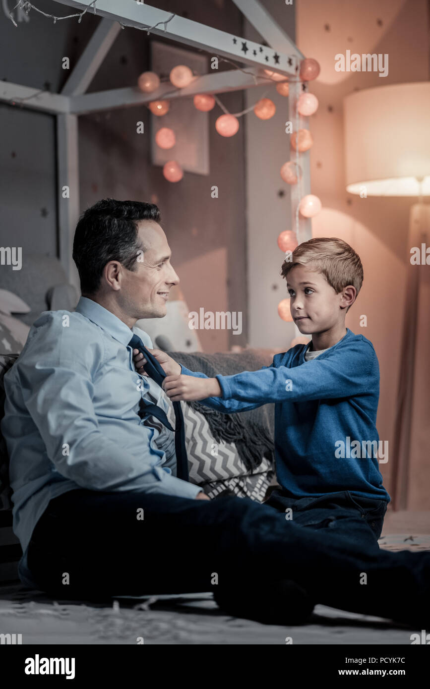 Relaxed male person being at home Stock Photo - Alamy