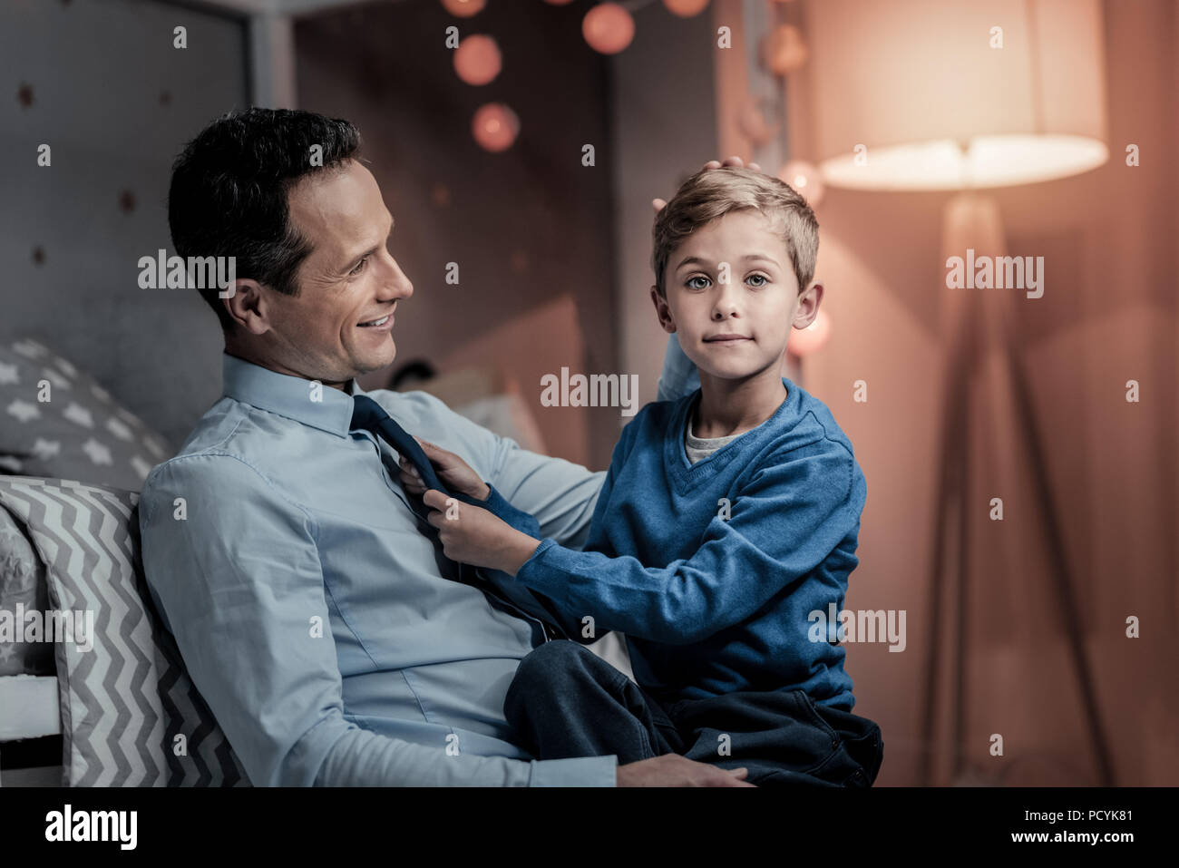 Handsome boy looking straight hi-res stock photography and images - Alamy