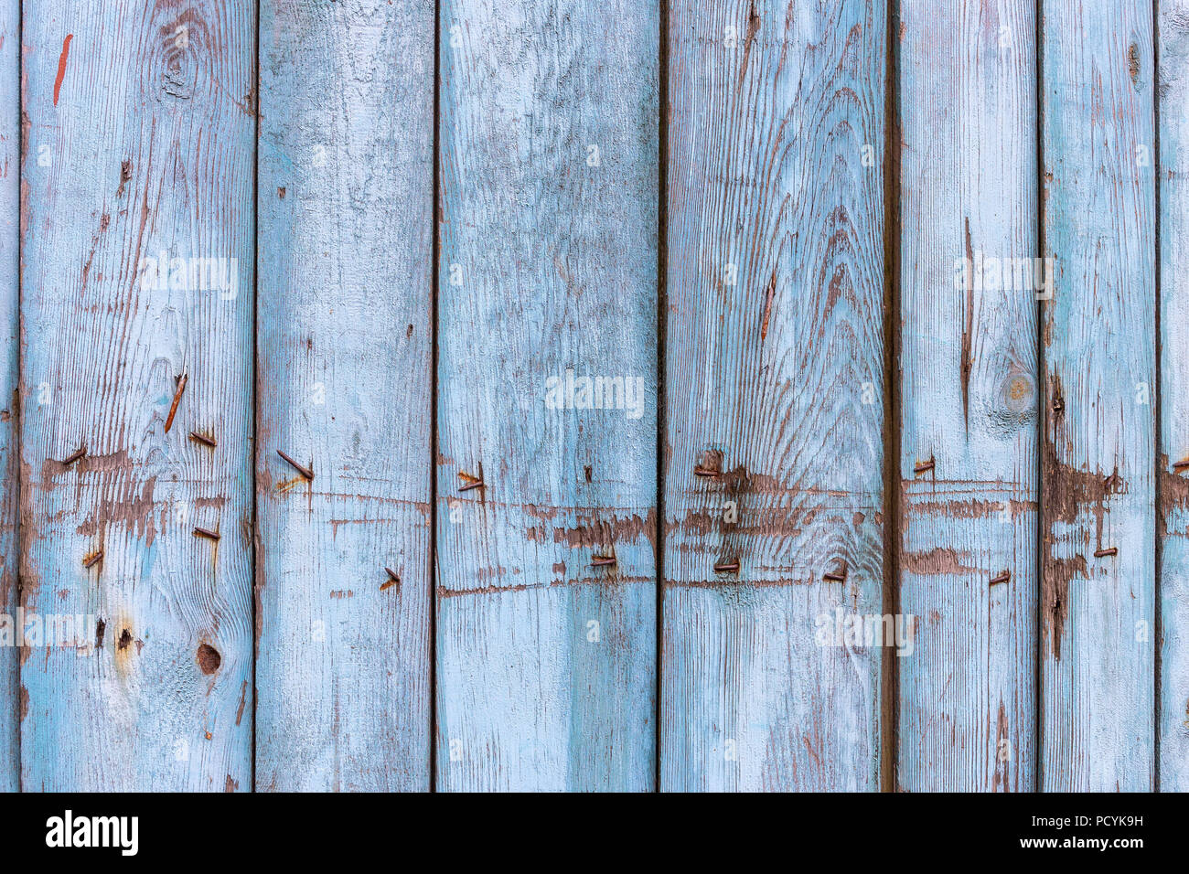 Old blue painted boards for use as a background Stock Photo - Alamy