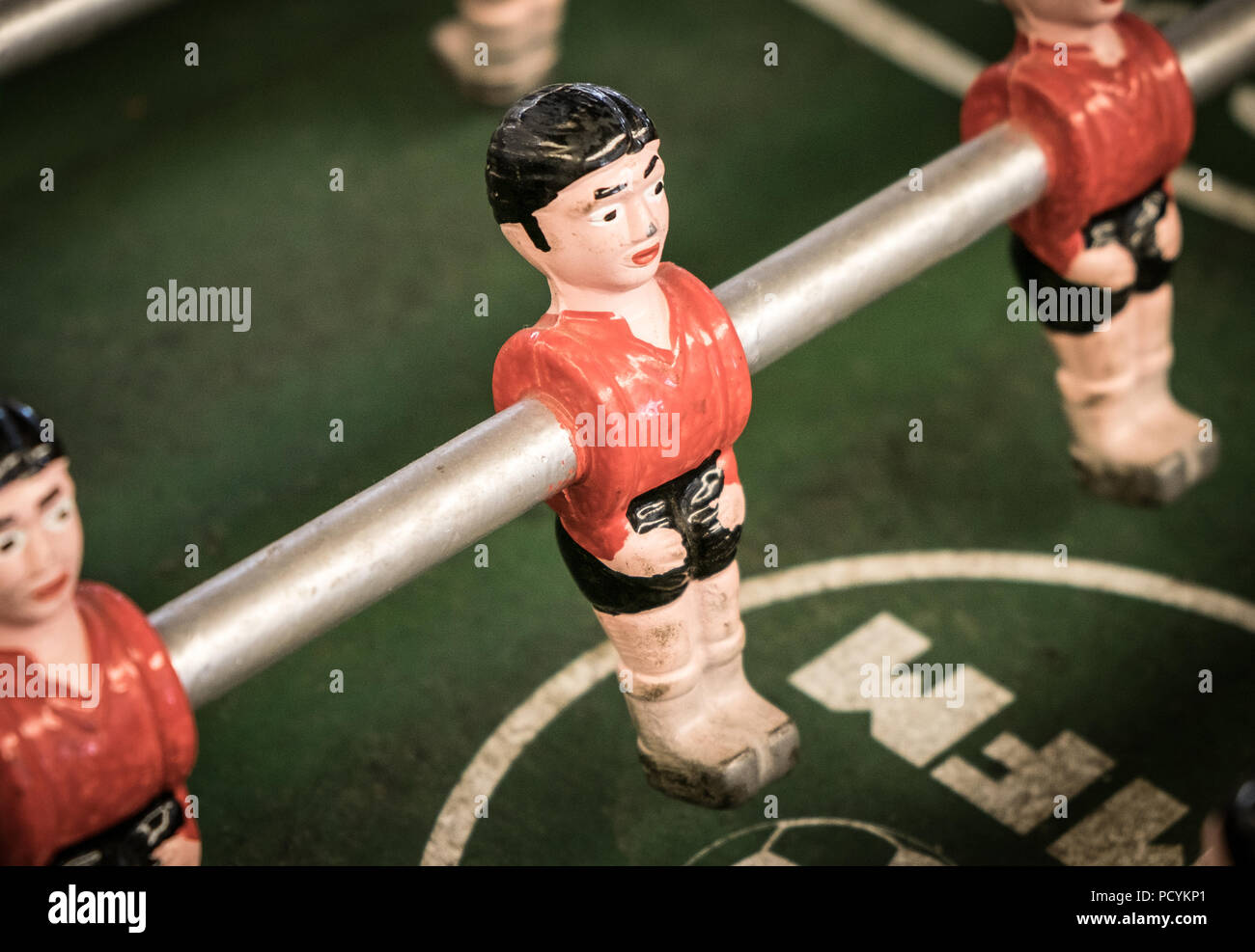 Table football figure Stock Photo - Alamy