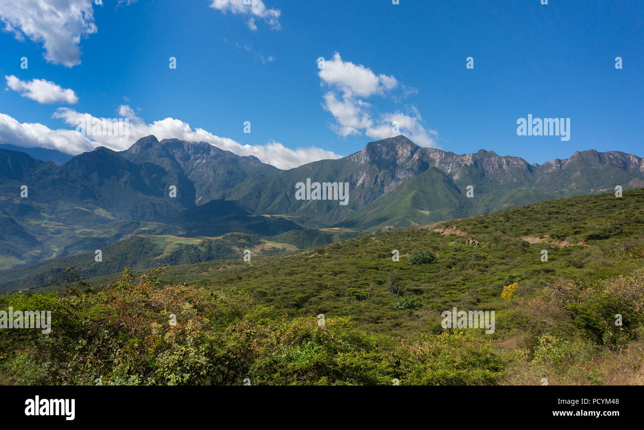 andes mountains landscape of north Peru Stock Photo - Alamy