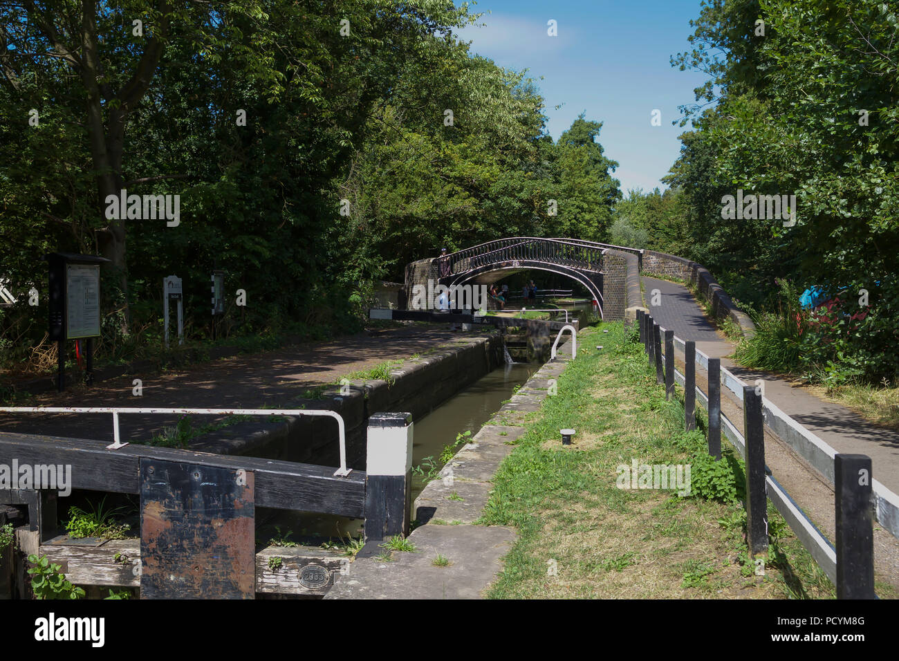 Canal boat on the Oxford Canal in Oxfordshire Stock Photo - Alamy