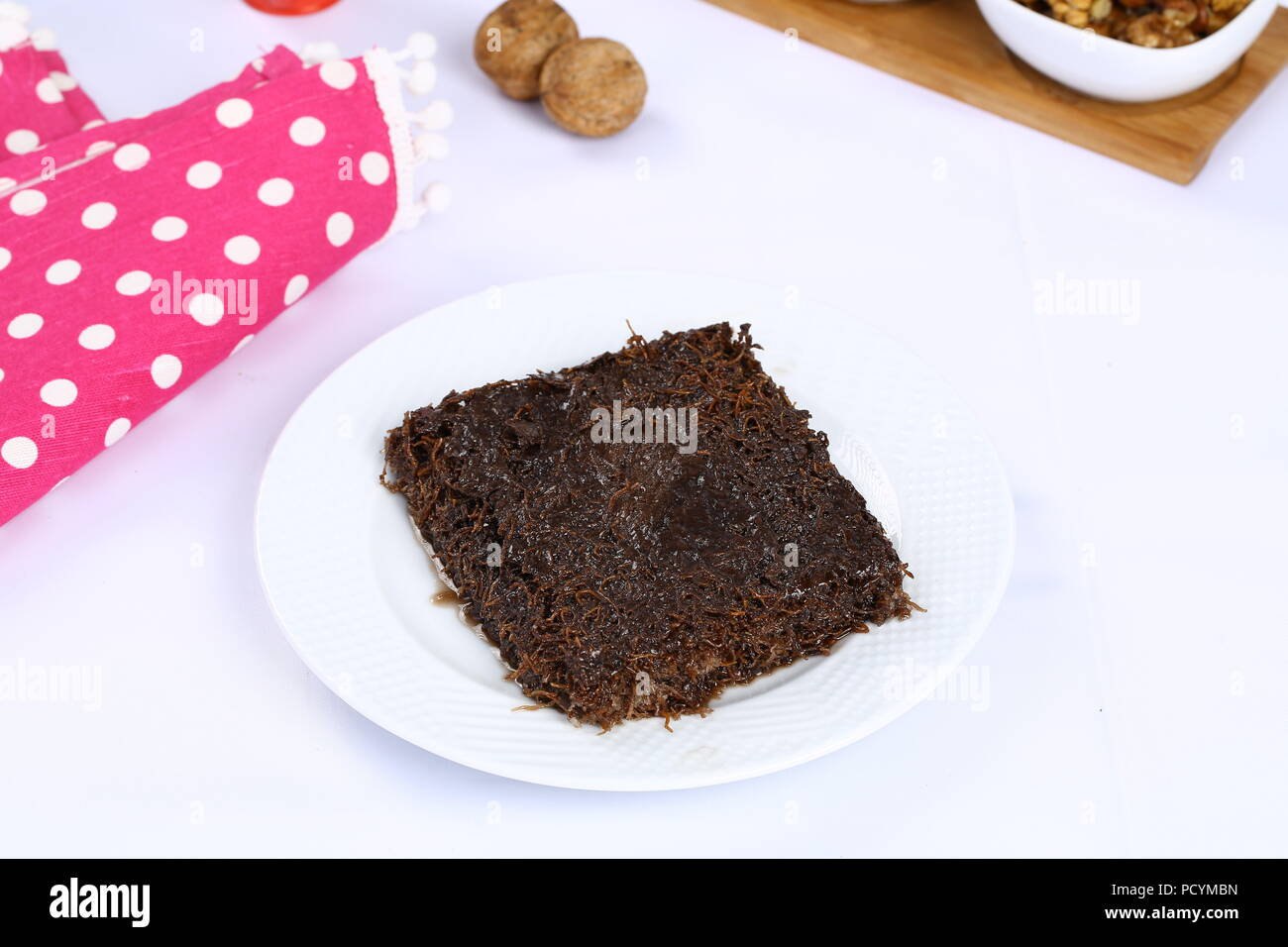Turkish desserts baklava kadayif hi-res stock photography and images ...