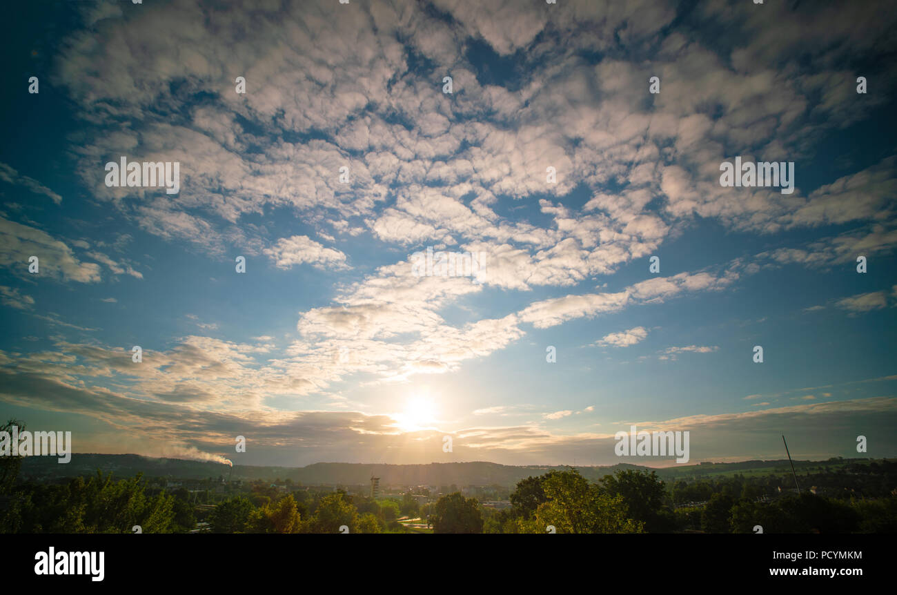 Panoramic views of the sunset sky Stock Photo - Alamy
