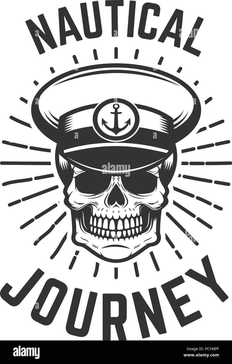 Boat Captain Hat Vector