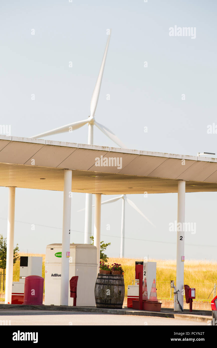 Petrol station canopy wind hi-res stock photography and images - Alamy