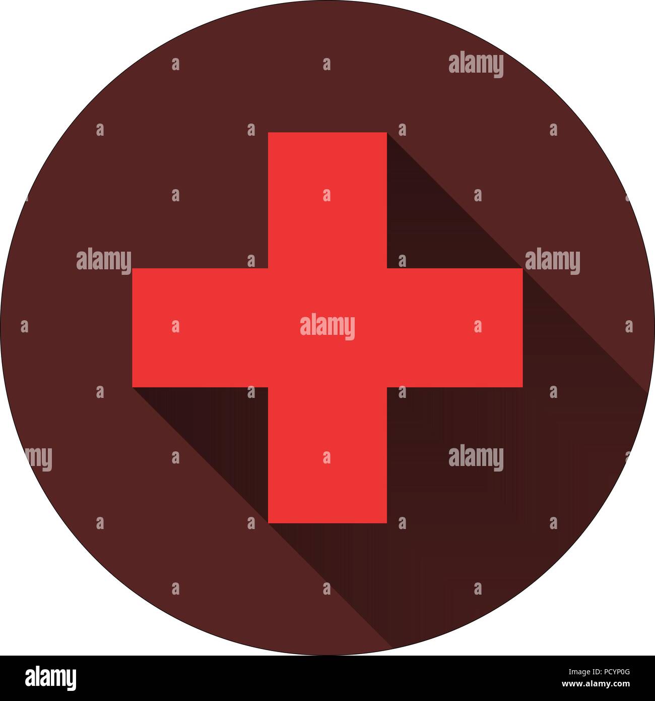 Red circle with a cross hi-res stock photography and images - Alamy