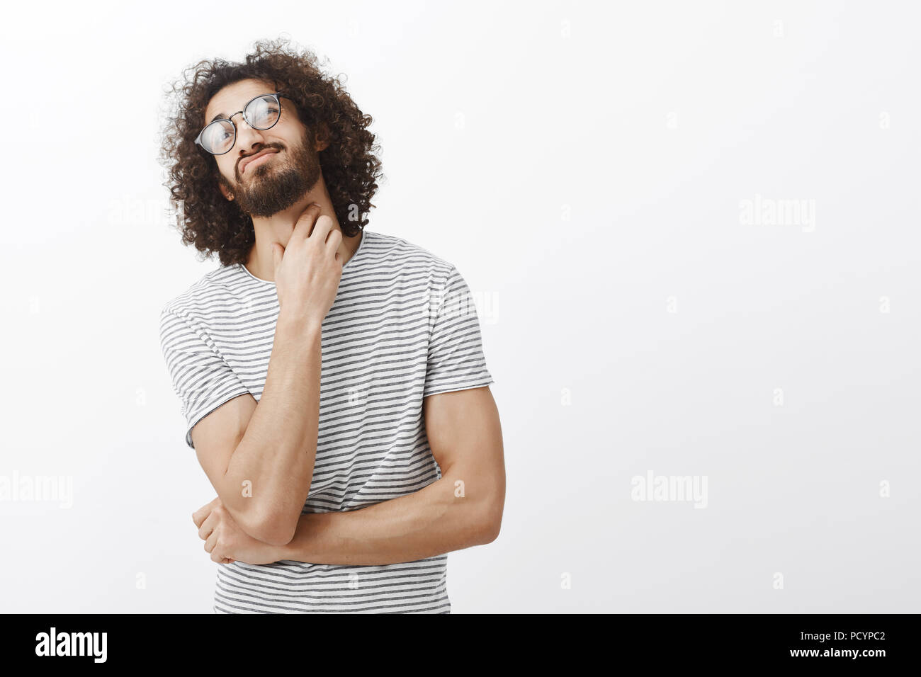 Man scratching neck hi-res stock photography and images - Alamy