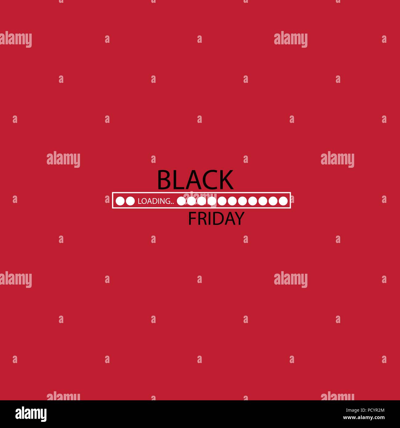 Black friday. Progress loading bar. Vector illustration Stock Vector ...