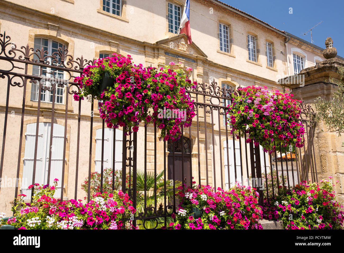 The Hotel de ville in Confolens, Nouvelle-Aquitaine, France Stock Photo ...