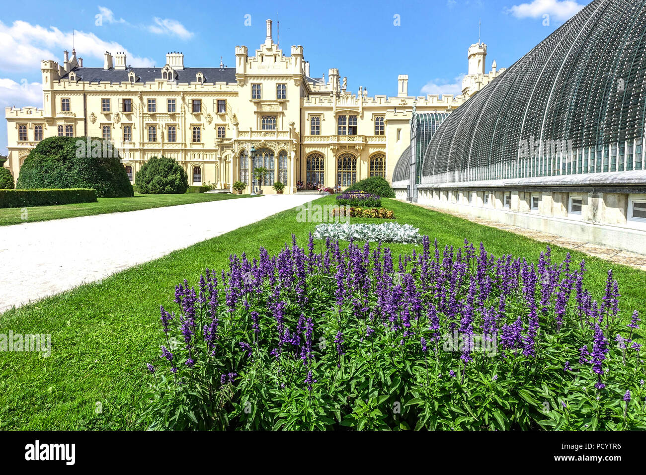 Beautiful park garden lednice hi-res stock photography and images - Alamy