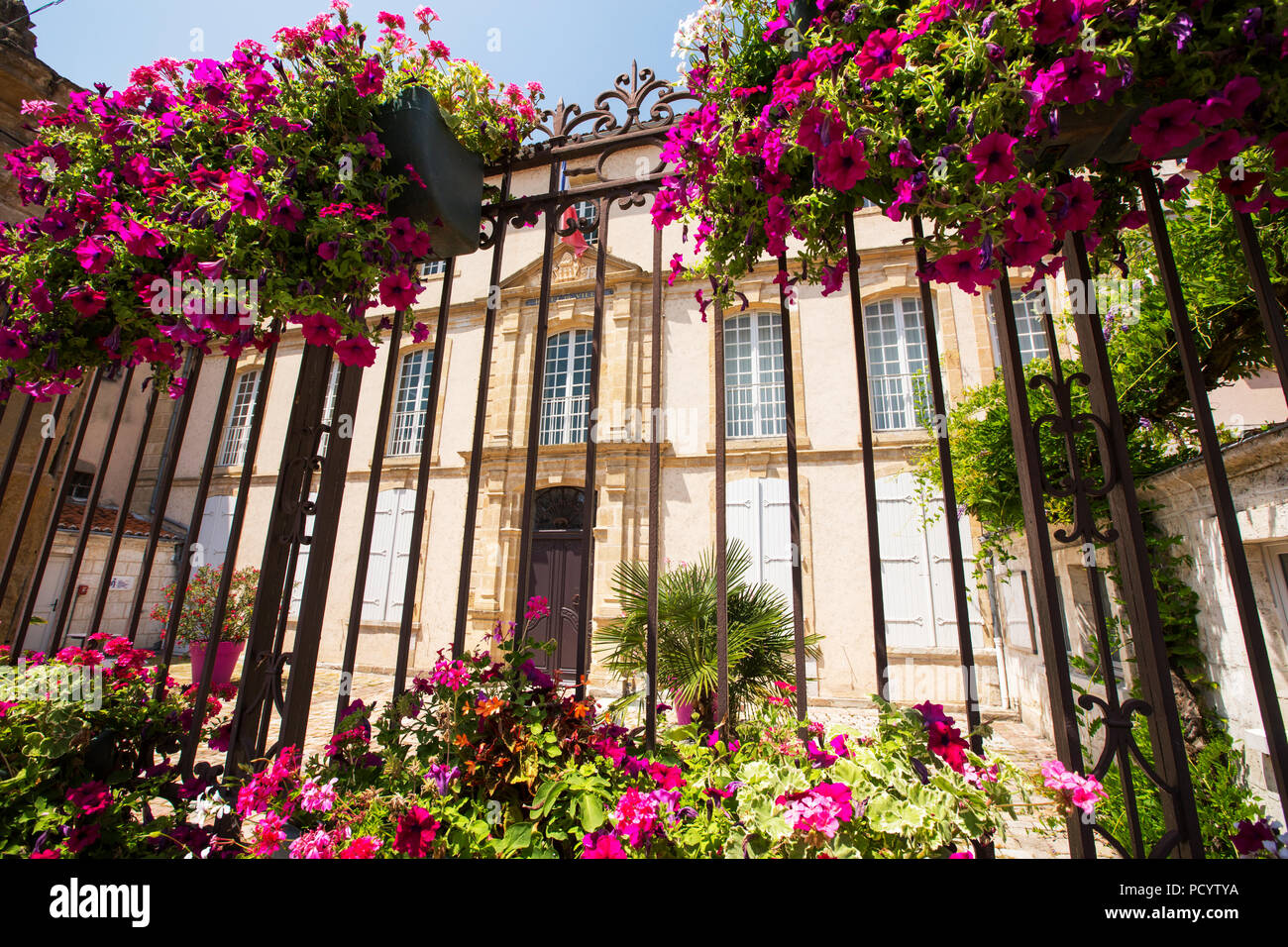 The Hotel de ville in Confolens, Nouvelle-Aquitaine, France Stock Photo ...