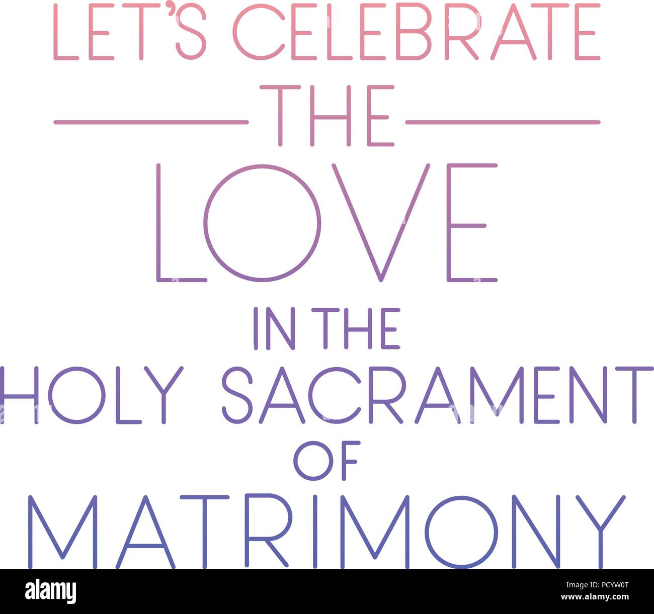 Marriage sacrament Stock Vector Images - Alamy