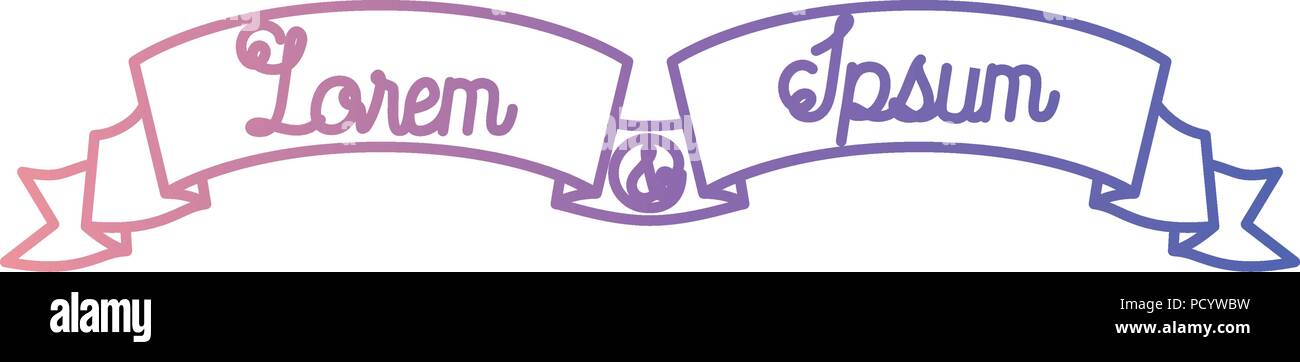 ribbon frame with calligraphy Stock Vector Image & Art - Alamy