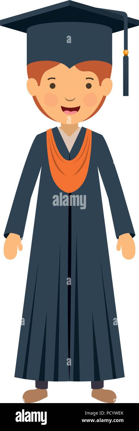 young boy graduate character Stock Vector Image & Art - Alamy