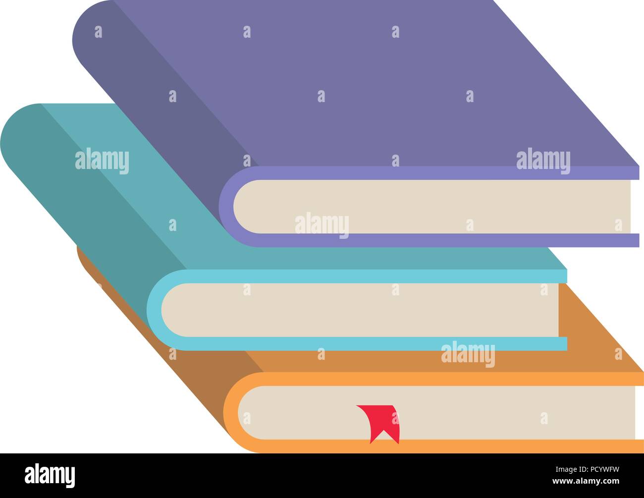 pile text books isolated icon Stock Vector Image & Art - Alamy
