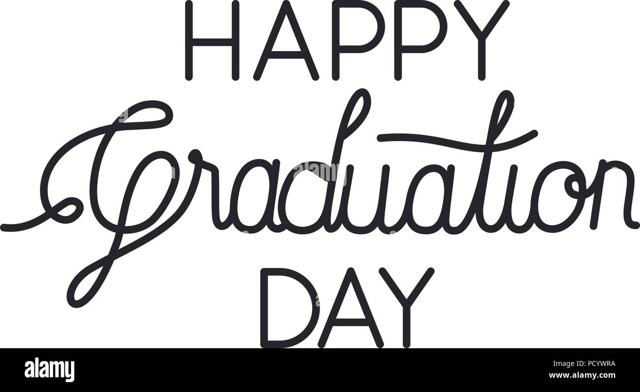 graduation message with hand made font Stock Vector Image & Art - Alamy