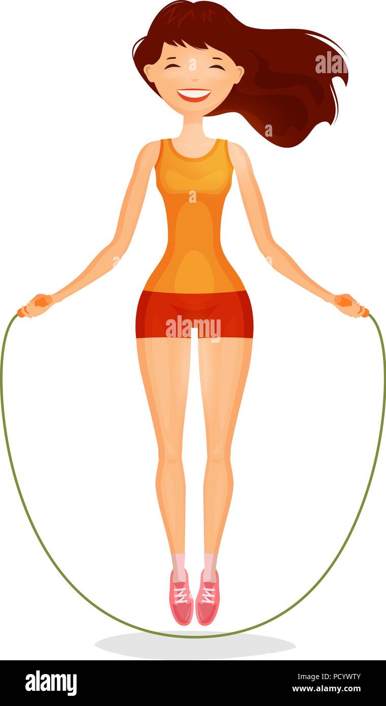 Vector illustration of girl hi-res stock photography and images - Alamy