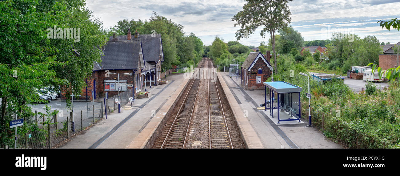 Panoramic view from the bridge crossing the track at the Historic ...