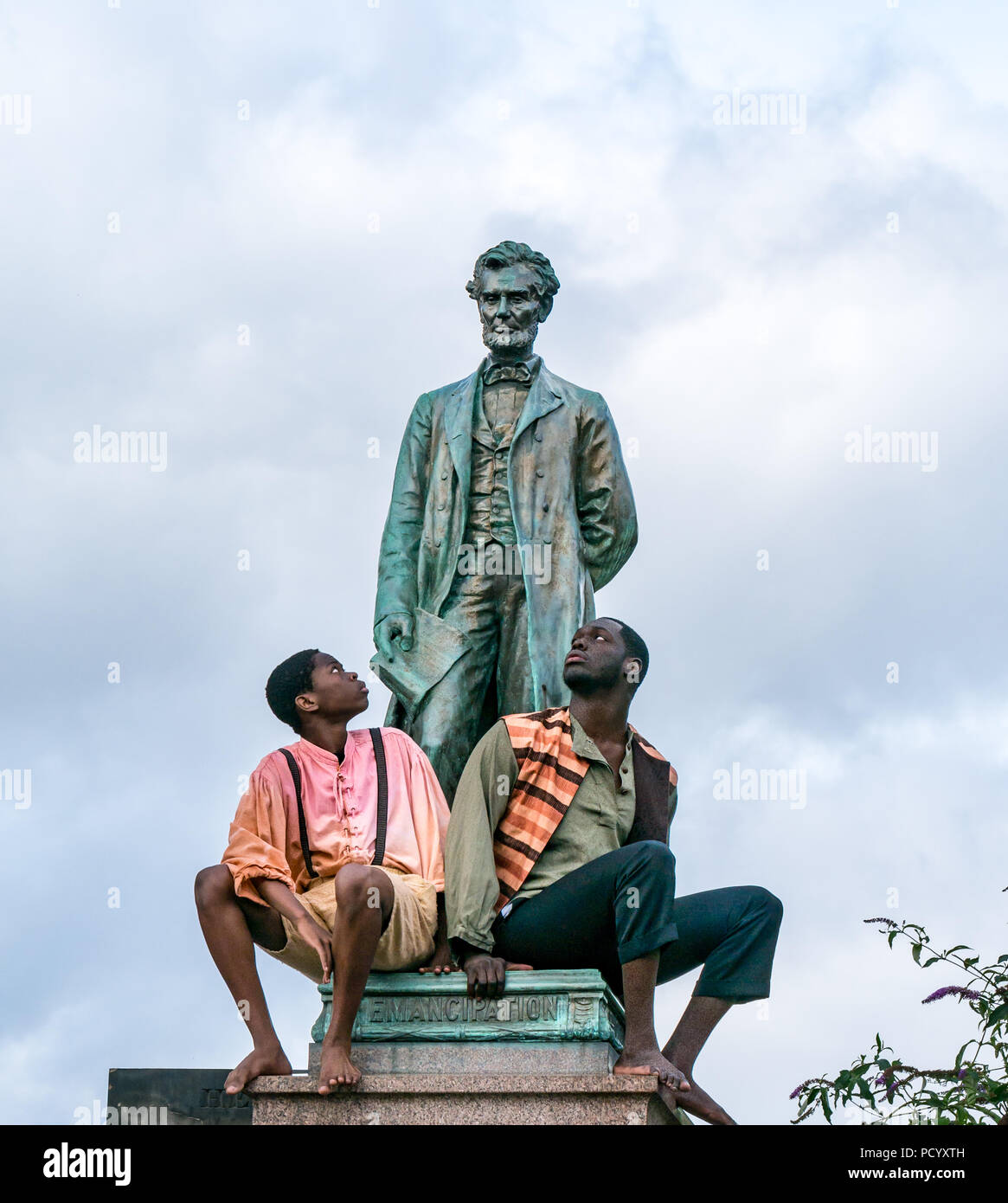 Black actors in Henry Box Brown Musical Journey, Fringe Festival ...