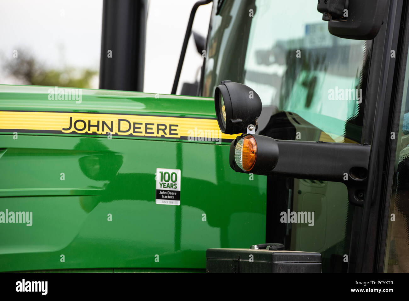Closeup of an agricultural tractor by John Deere Stock Photo - Alamy