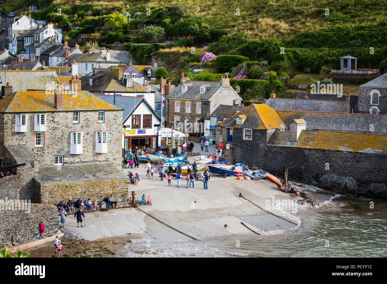 Port Isaac Harbour, Cornwall, UK Stock Photo - Alamy