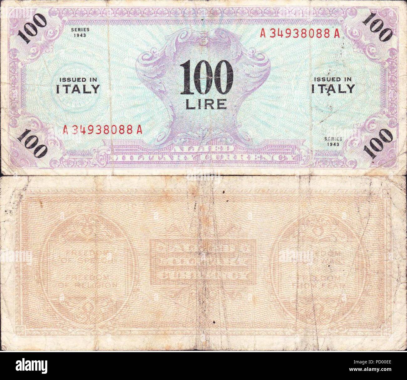 100 lire hi-res stock photography and images - Alamy