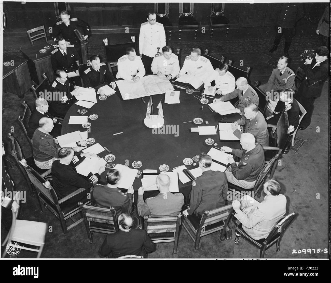 During the potsdam conference in potsdam hi-res stock photography and ...