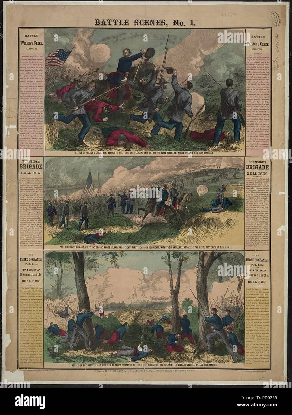 American Civil war battle scenes Stock Photo - Alamy