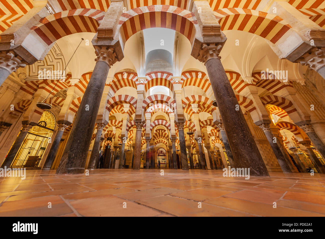interior of cordoba mosque spain Stock Photo - Alamy