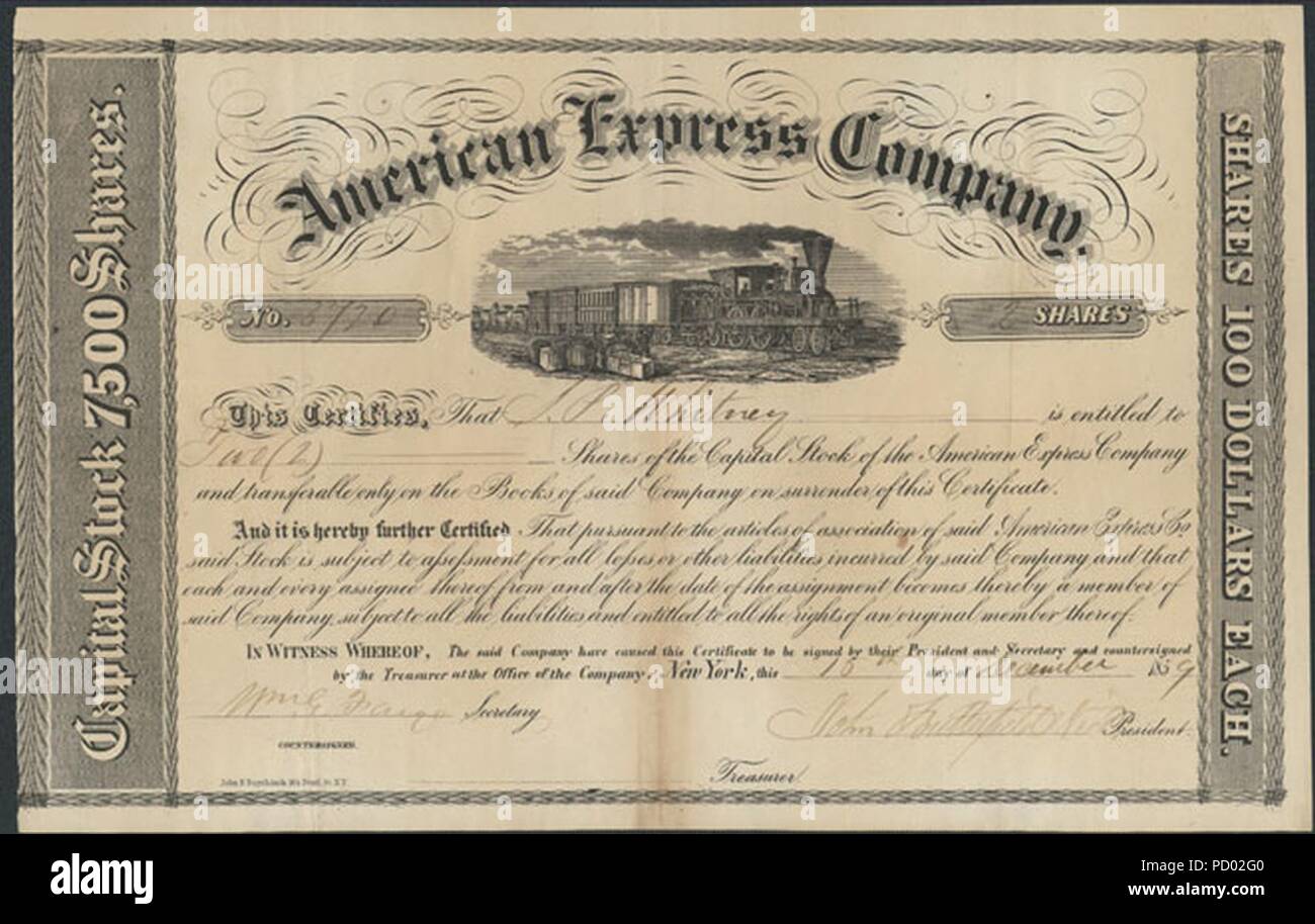 American express company history hi-res stock photography and images ...