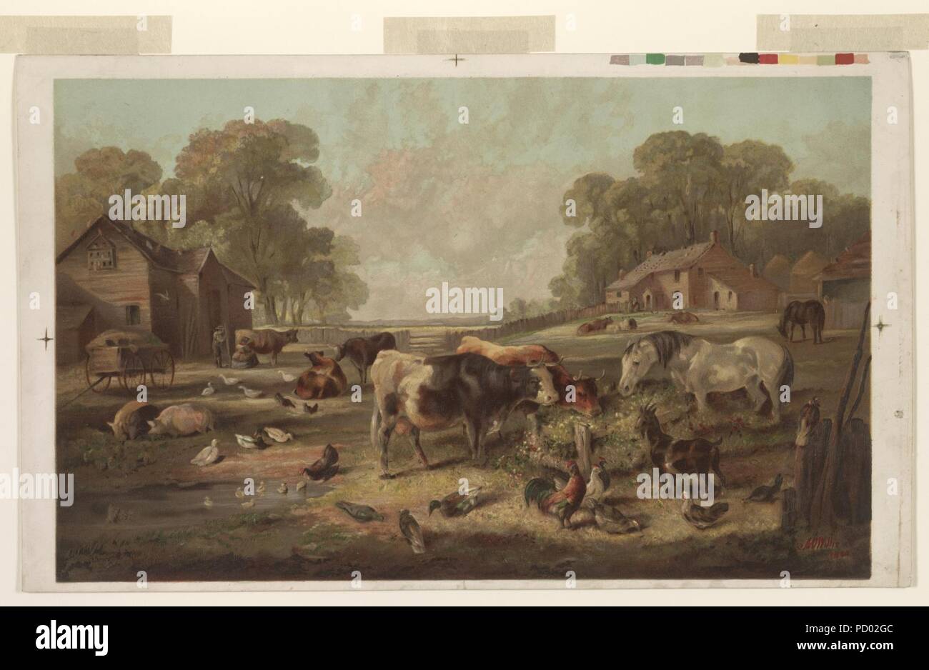 American farm life Stock Photo - Alamy