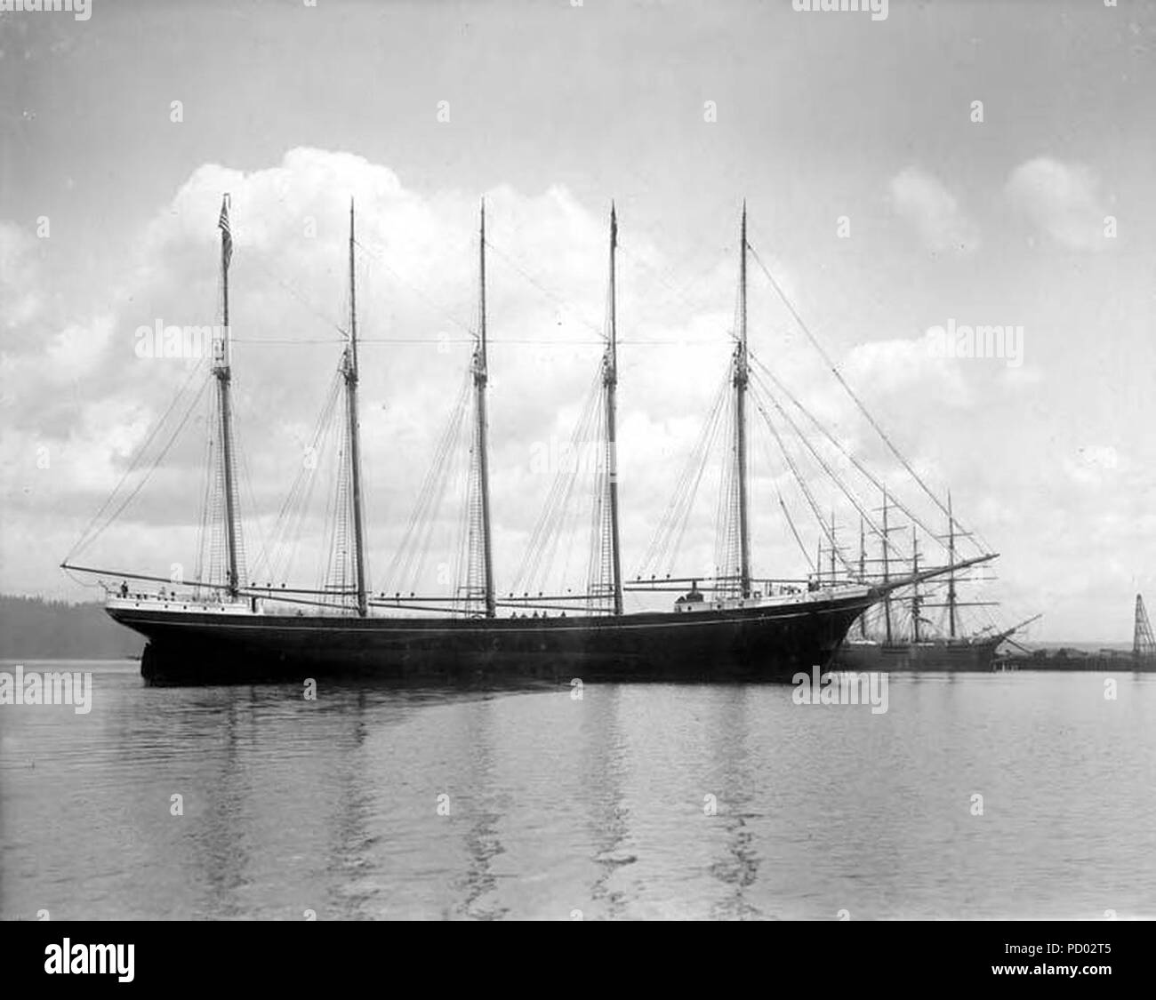 Five masted schooner hi-res stock photography and images - Alamy