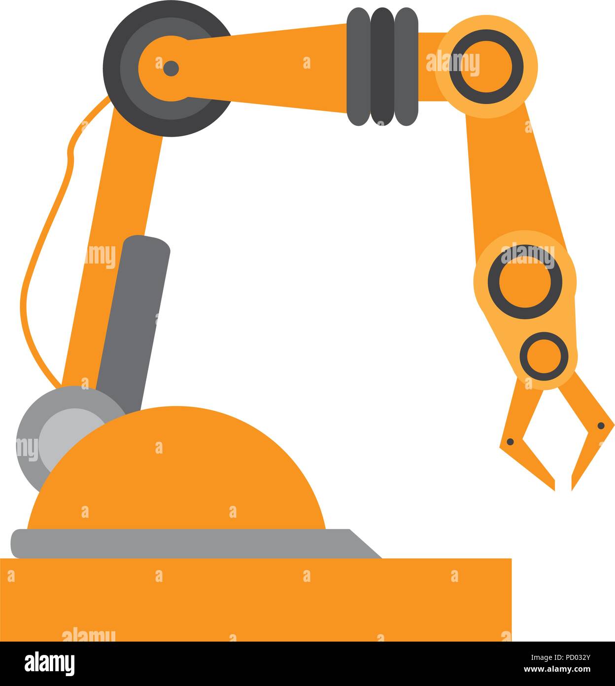 Isolated industrial robot arm icon Stock Vector Image & Art - Alamy