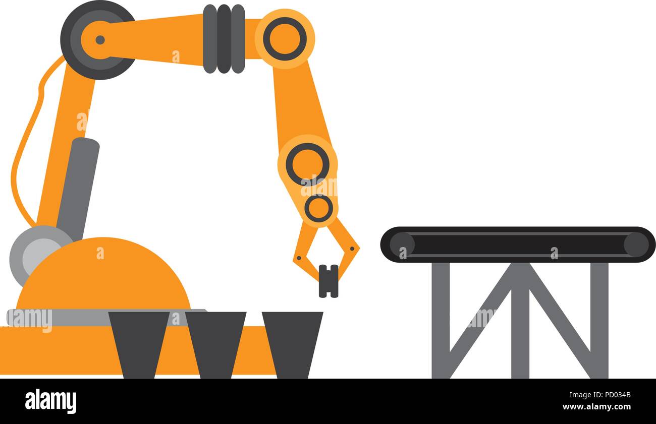 Isolated industrial robot arm icon Stock Vector Image & Art - Alamy