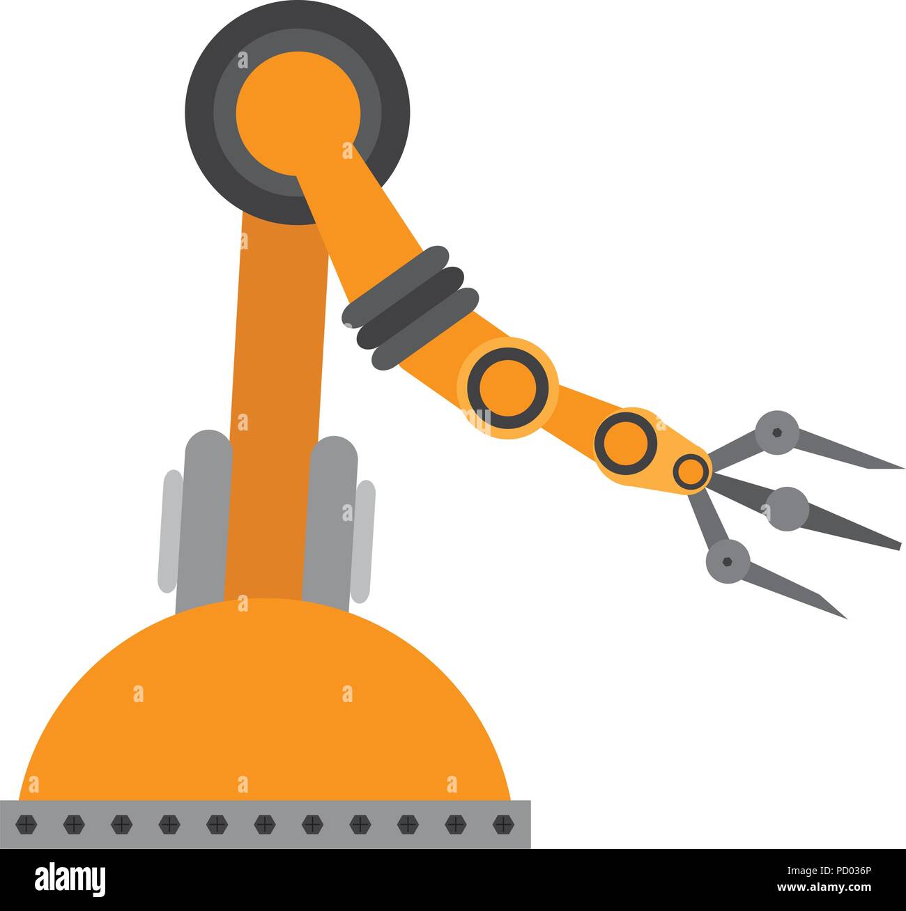 Isolated industrial robot arm icon Stock Vector Image & Art - Alamy