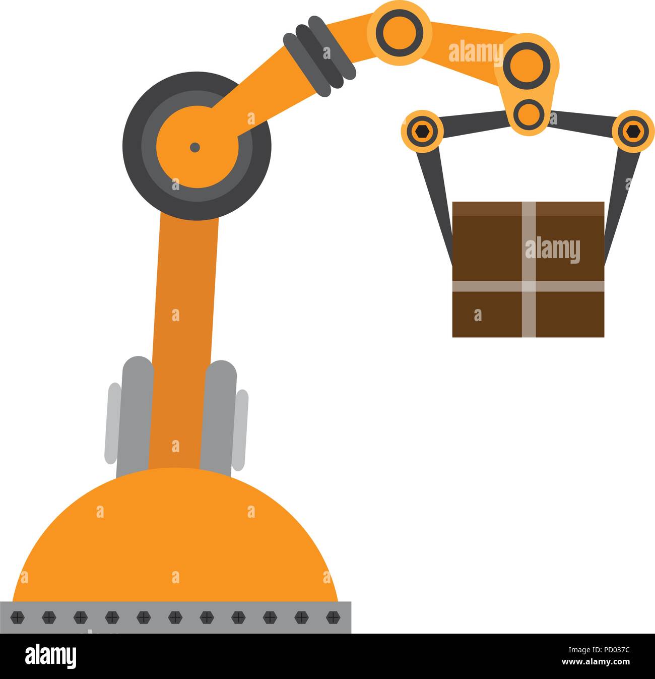 Isolated industrial robot arm icon Stock Vector Image & Art - Alamy