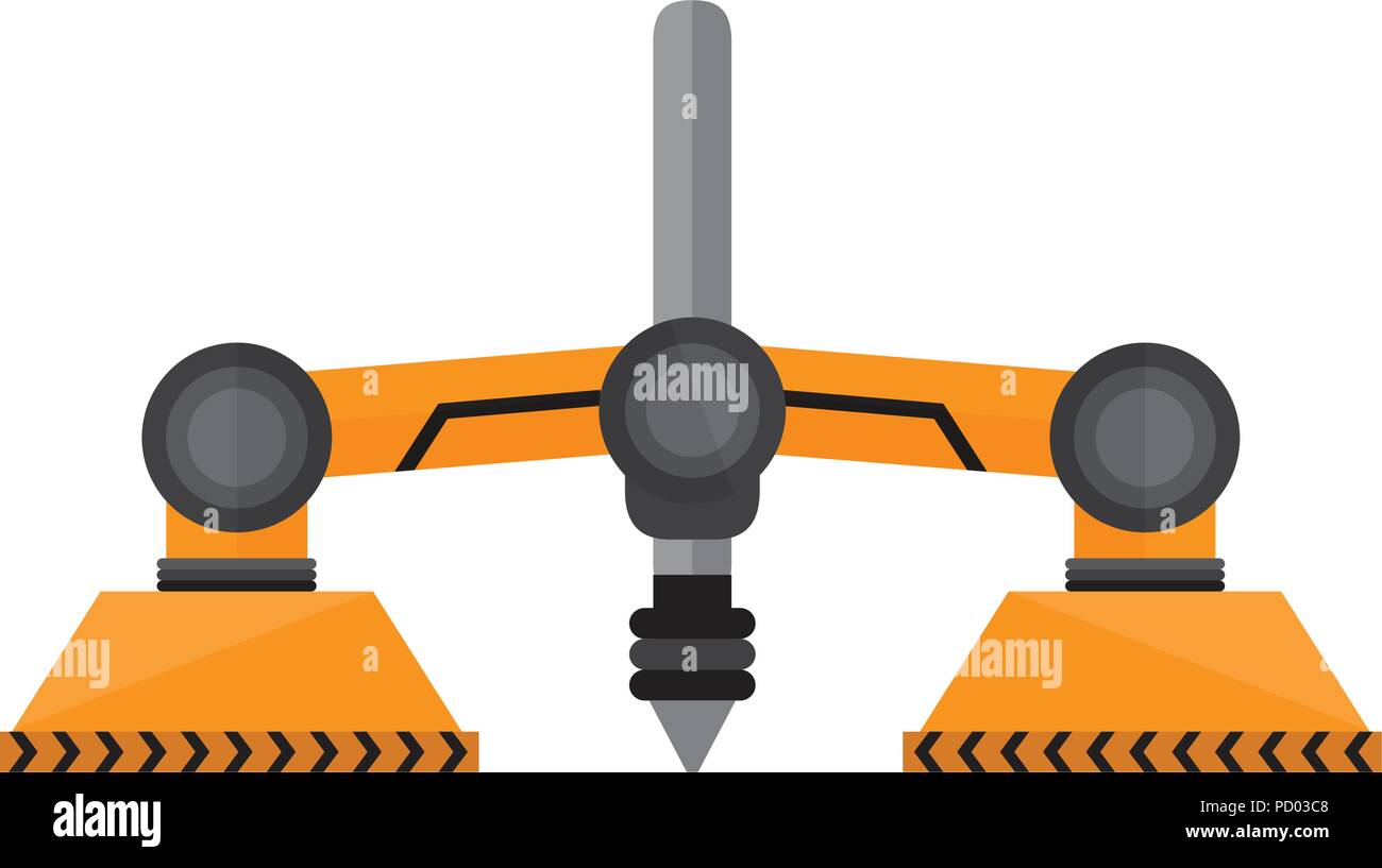 Isolated industrial robot arm icon Stock Vector Image & Art - Alamy